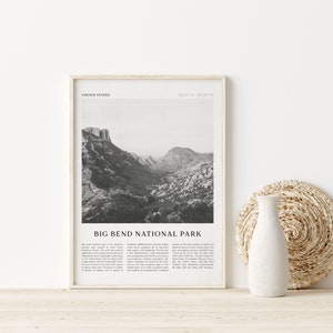 Big Bend National Park Art Print, Big Bend National Park Poster, United ...
