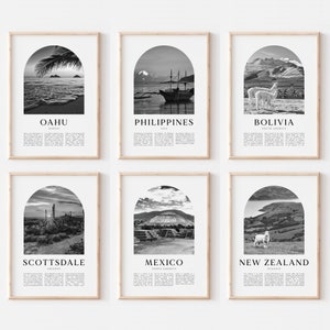 Set of Travel Modern Posters - CHOOSE ANY LOCATION, Travel Art Prints ...