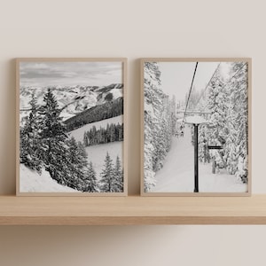 Sun Valley Gallery Wall Art - Set of 6, Sun Valley Black and White ...
