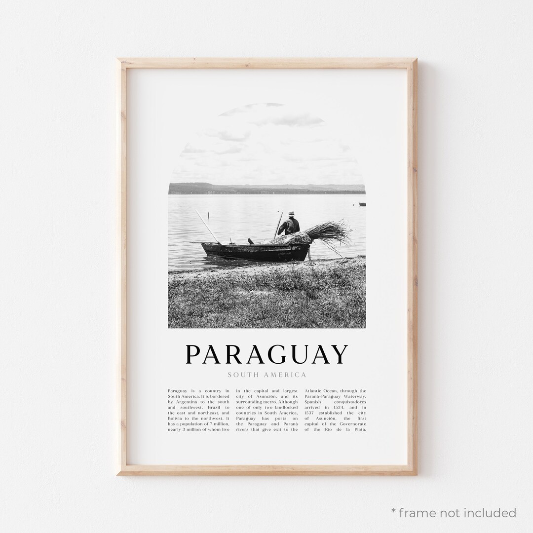 Paraguay Art Print, Paraguay Poster, Paraguay Photo, Paraguay Wall Art ...