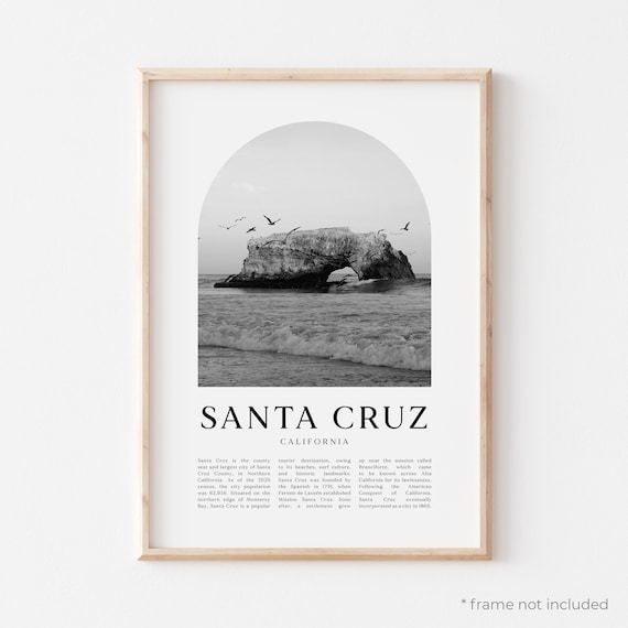 Santa Cruz Art Print Santa Cruz Poster Santa Cruz Photo - Etsy