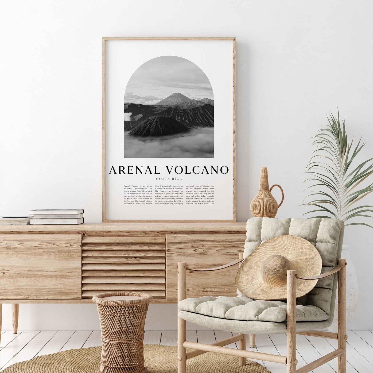 Arenal Volcano Art Print Arenal Volcano Poster Arenal - Etsy