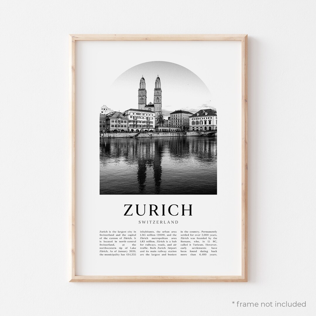 Zurich Art Print, Zurich Poster, Zurich Photo, Zurich Wall Art, Zurich ...