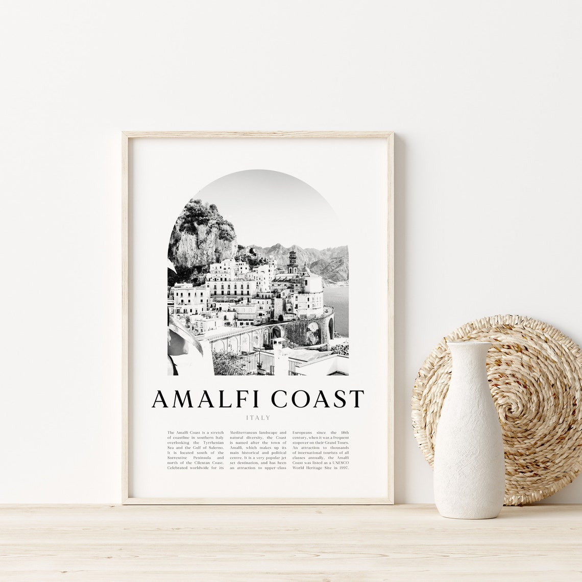 Amalfi Coast Art Print Amalfi Coast Poster Amalfi Coast - Etsy