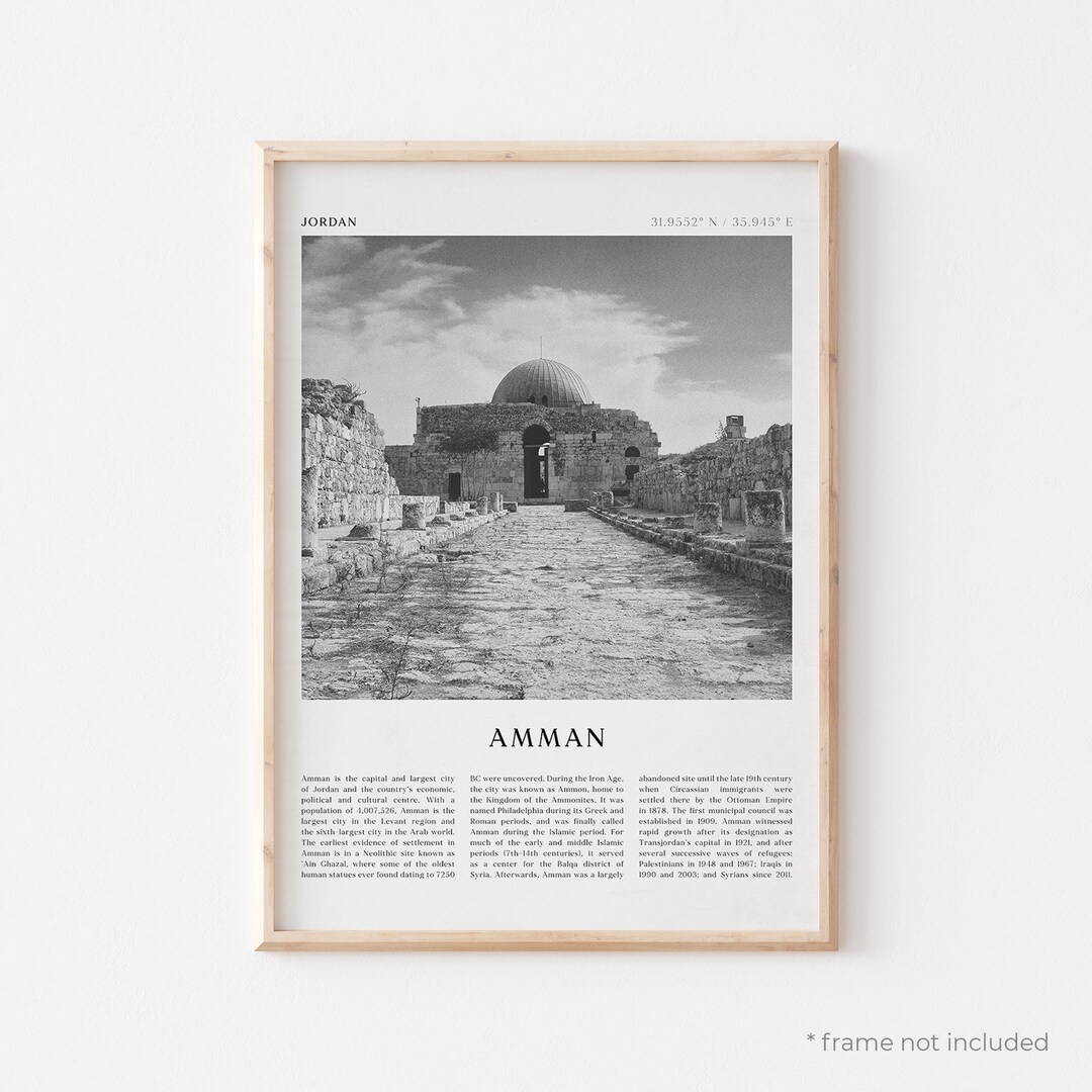 Amman Art Print, Amman Poster, Amman Photo, Amman Wall Art, Jordan ...