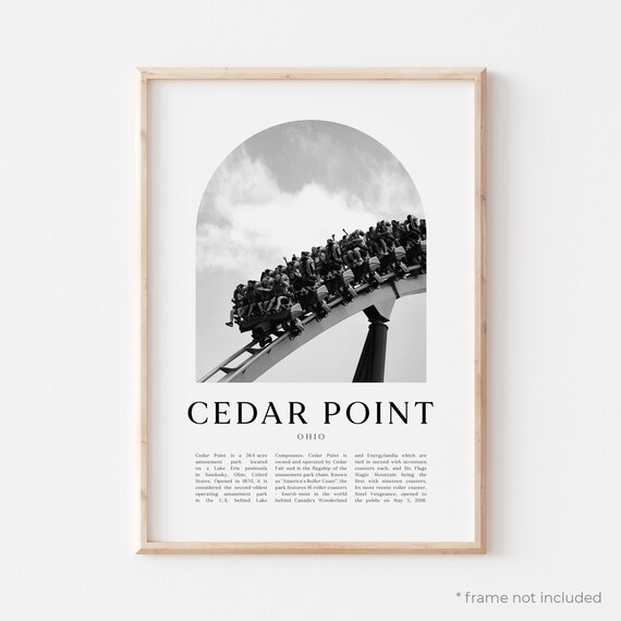 Cedar Point Art Print Cedar Point Poster Cedar Point Photo - Etsy