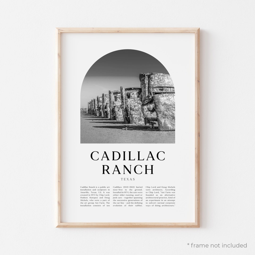 Cadillac Ranch Art Print, Cadillac Ranch Poster, Cadillac Ranch Photo ...