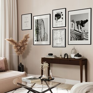 Branson Gallery Wall Art - Set of 6, Branson Black and White Photo ...