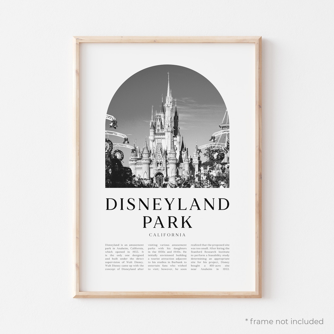 Disneyland Park Art Print Disneyland Park Poster Disneyland - Etsy