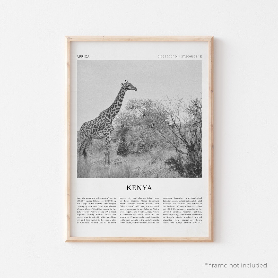 Kenya Art Print, Kenya Poster, Kenya Photo, Kenya Wall Art, Africa ...