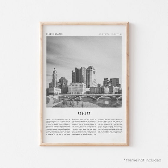 Ohio Art Print Ohio Poster Ohio Photo Ohio Wall Art United - Etsy