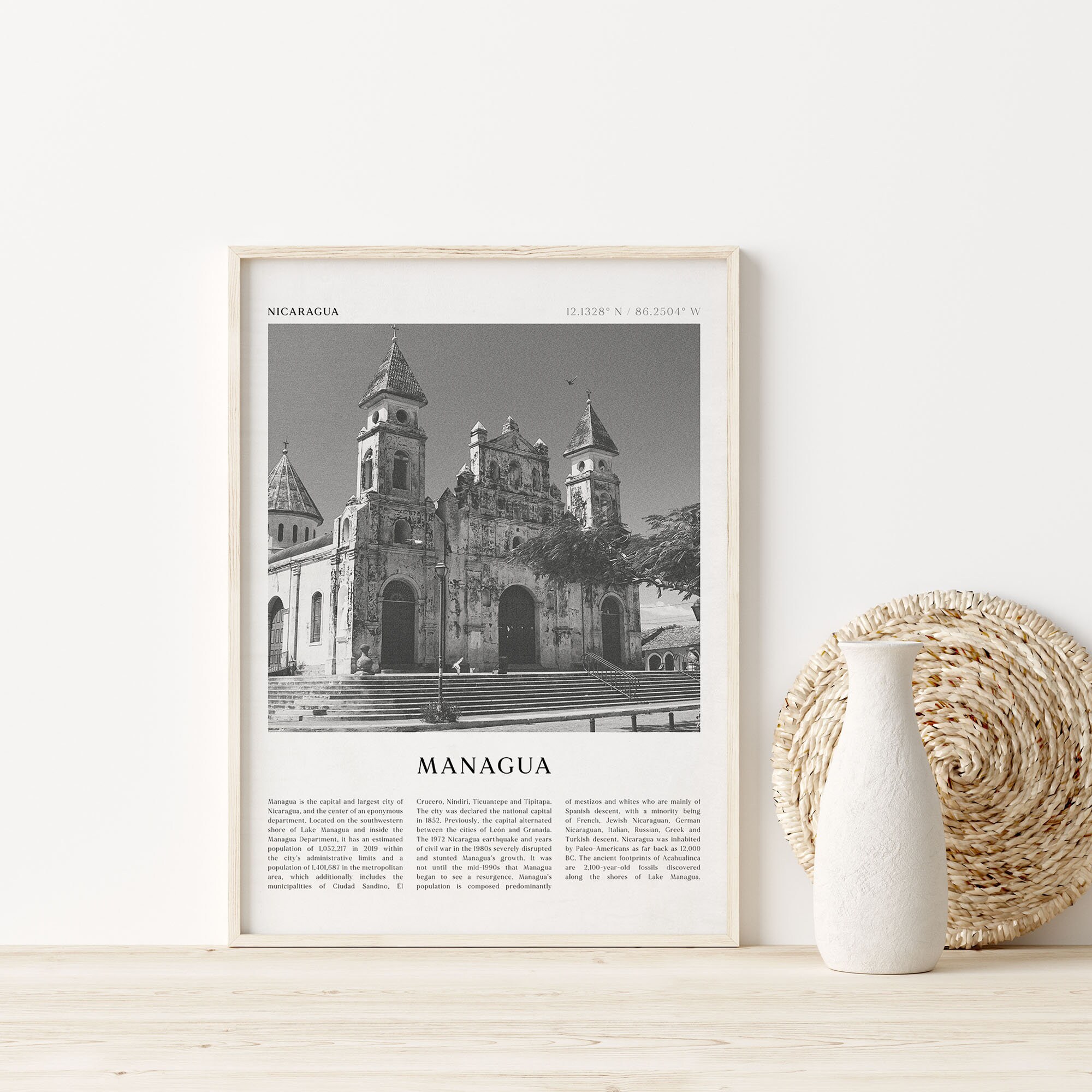 Managua Art Print Managua Poster Managua Photo Managua Wall - Etsy