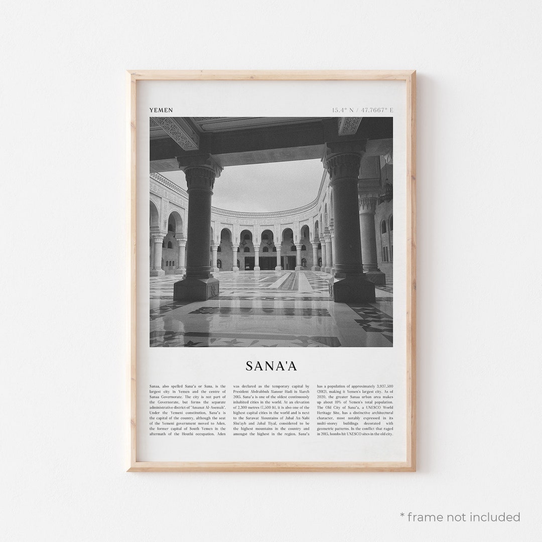 Sana'a Art Print Sana'a Poster Sana'a Photo - Etsy