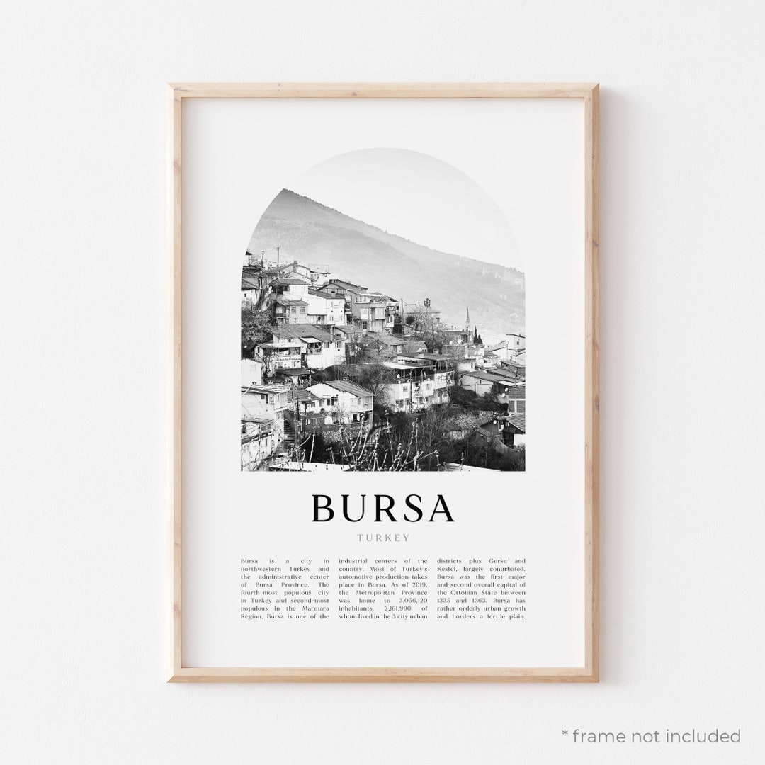 Bursa Art Print, Bursa Poster, Bursa Photo, Bursa Wall Art, Bursa Black ...