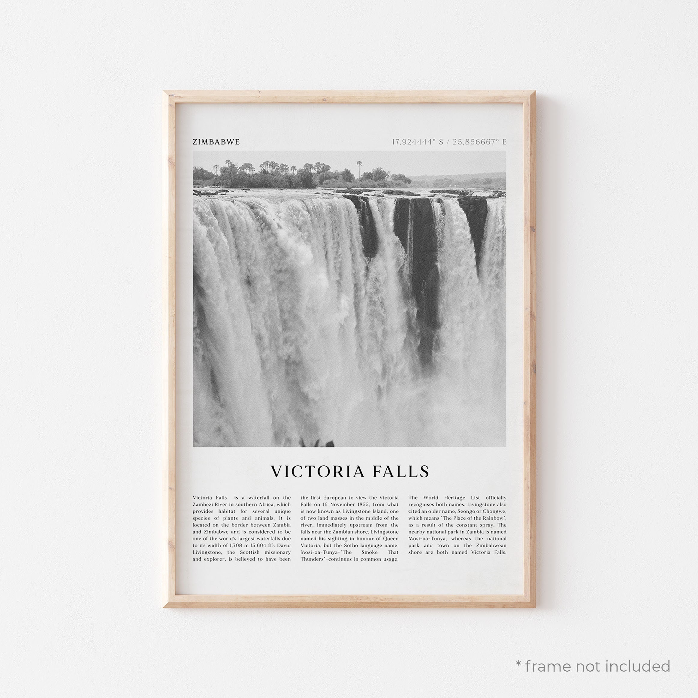 Victoria Falls Art Print Victoria Falls Poster Victoria | Etsy