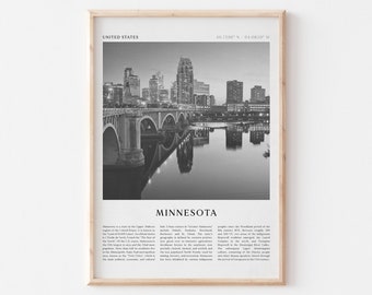 Minnesota Vintage Travel Poster - Etsy
