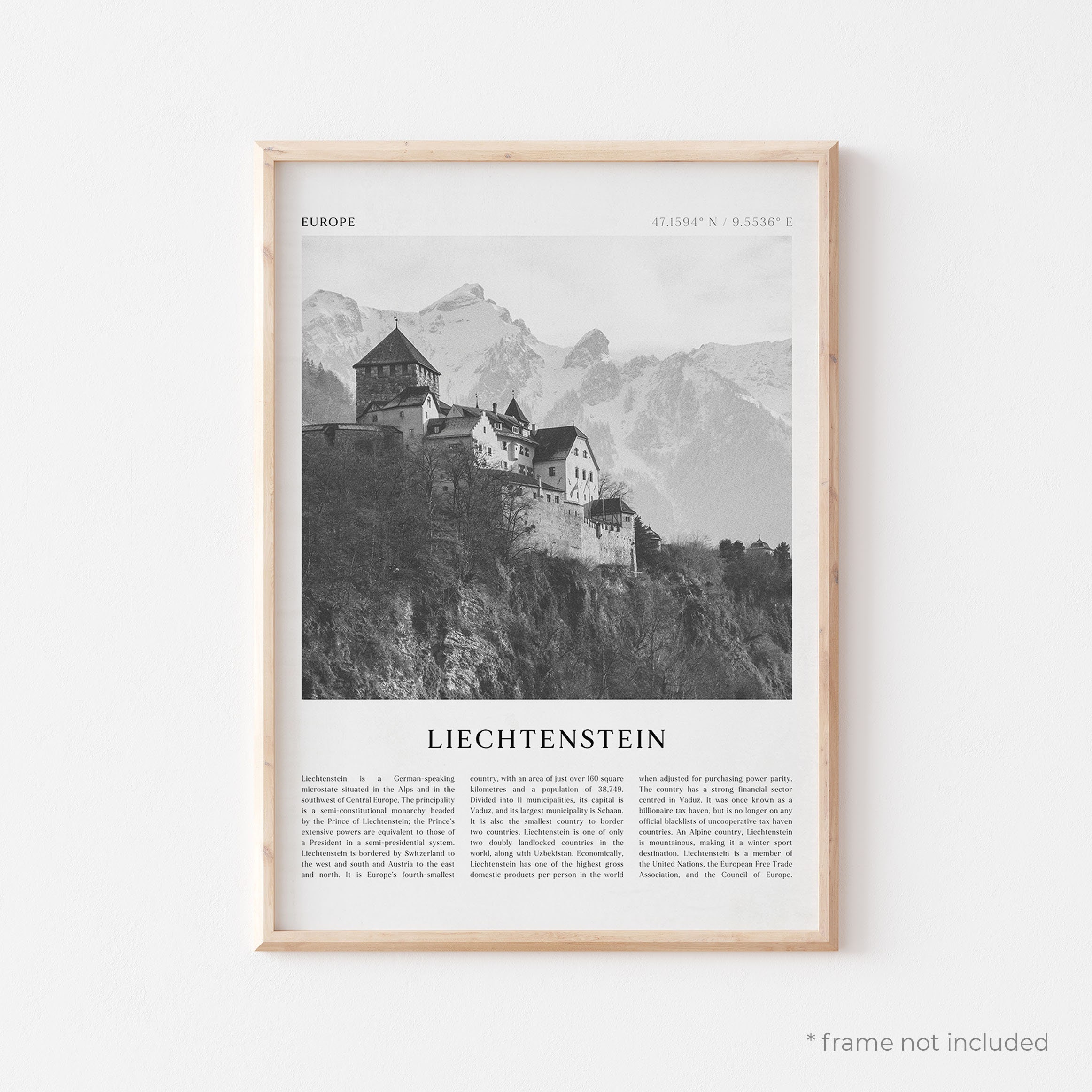 Liechtenstein Art Print Liechtenstein Poster Liechtenstein - Etsy