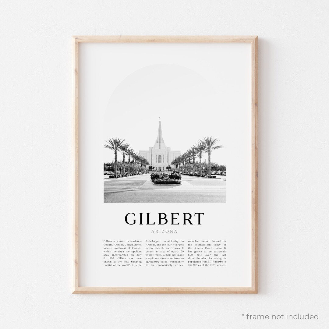 Gilbert Art Print, Gilbert Poster, Gilbert Photo, Gilbert Wall Art ...