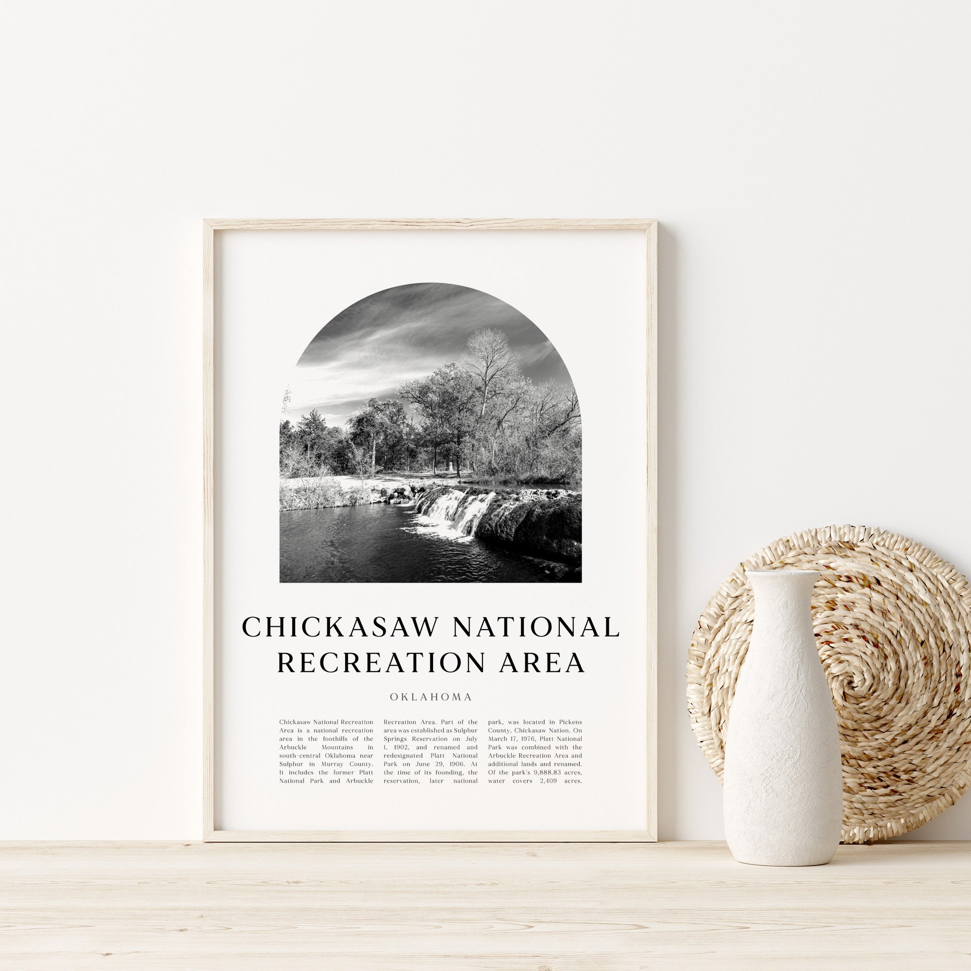 Chickasaw National Recreation Area Art Print Chickasaw - Etsy