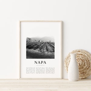 Napa Art Print, Napa Poster, Napa Photo, Napa Wall Art, Napa Black and ...