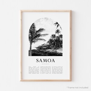 Samoa Art Print, Samoa Poster, Samoa Photo, Samoa Wall Art, Samoa Black ...