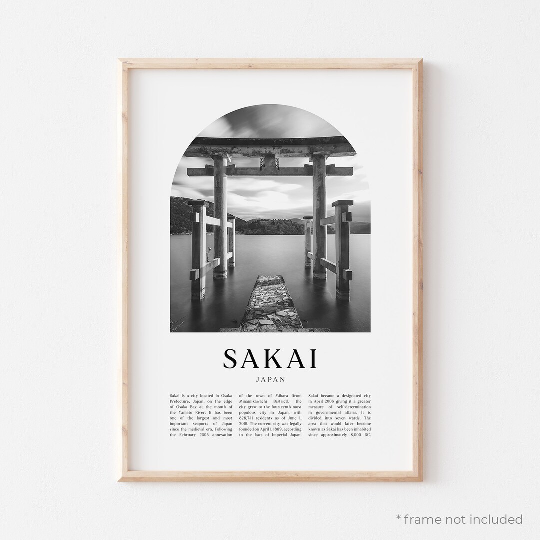 Sakai Art Print, Sakai Poster, Sakai Photo, Sakai Wall Art, Sakai Black ...