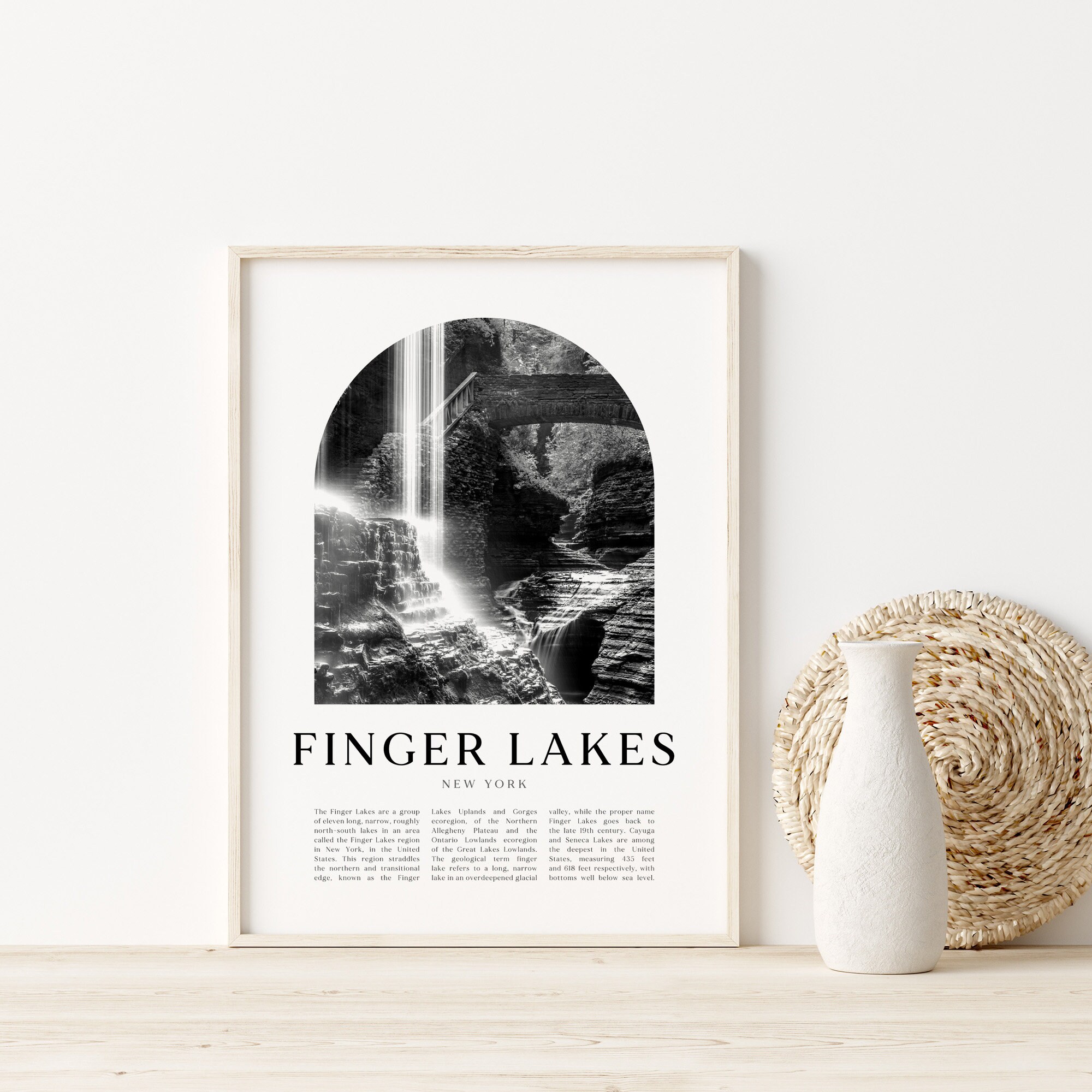 Finger Lakes Art Print Finger Lakes Poster Finger Lakes - Etsy