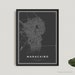 Maracaibo Map Print, Maracaibo Black Map Poster, Maracaibo Dark Map ...