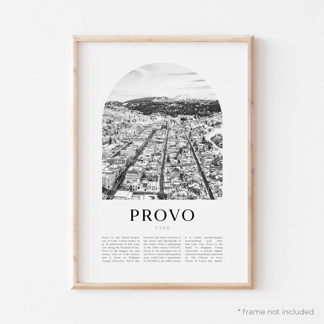 Provo Art Print Provo Poster Provo Photo Provo Wall Art - Etsy