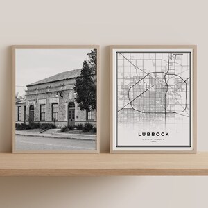 Lubbock Gallery Wall Art - Set of 6, Lubbock Black and White Photo ...