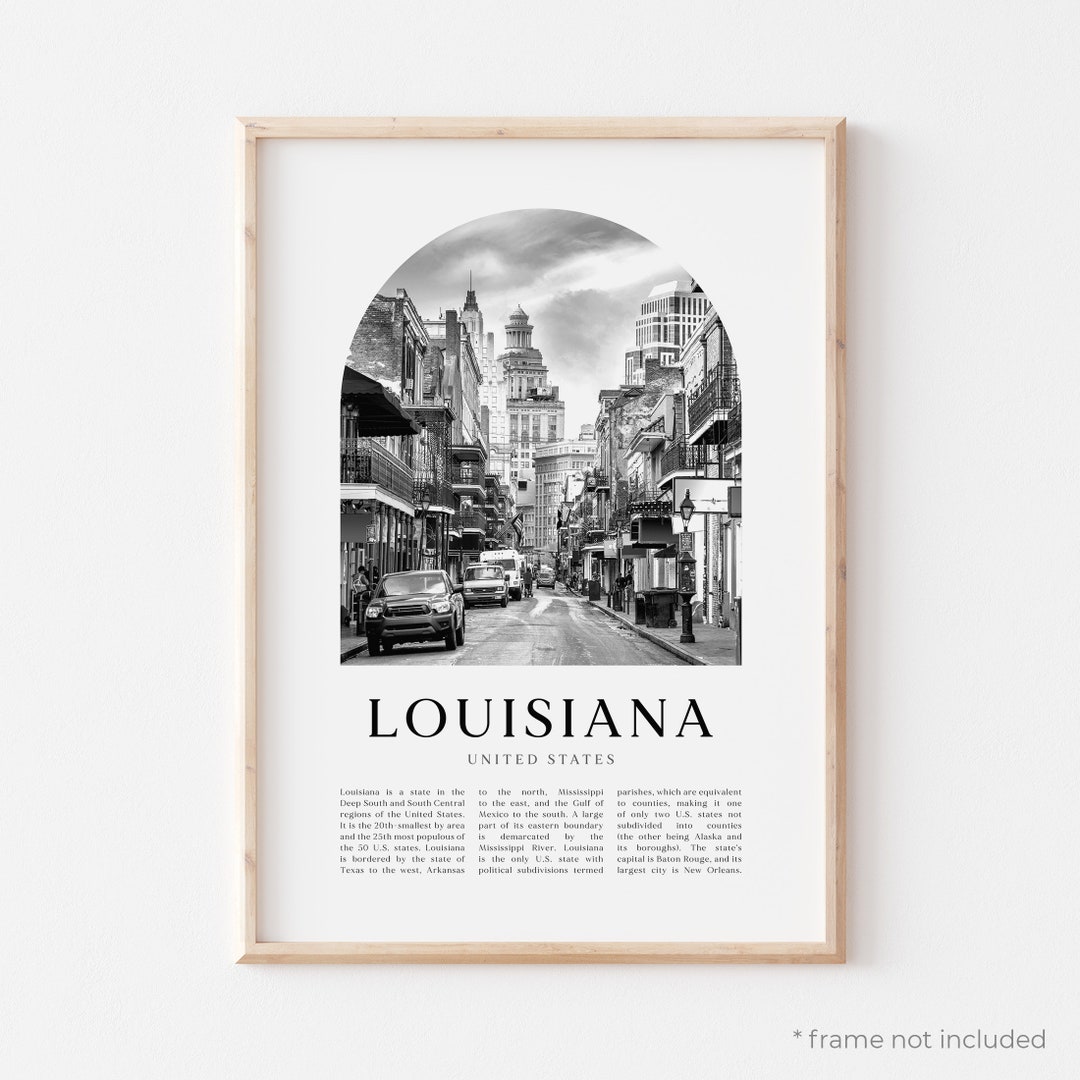 Louisiana Art Print, Louisiana Poster, Louisiana Photo, Louisiana Wall ...
