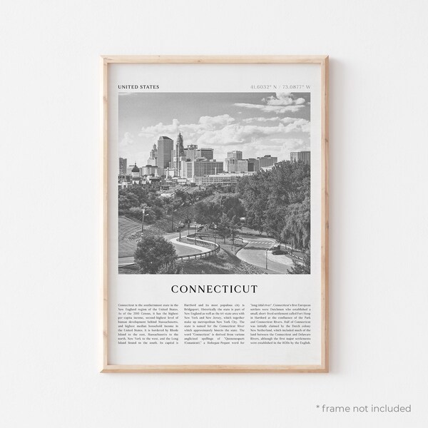 Connecticut Poster - Etsy