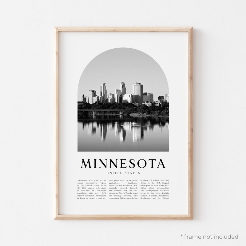 Minnesota Print - Etsy
