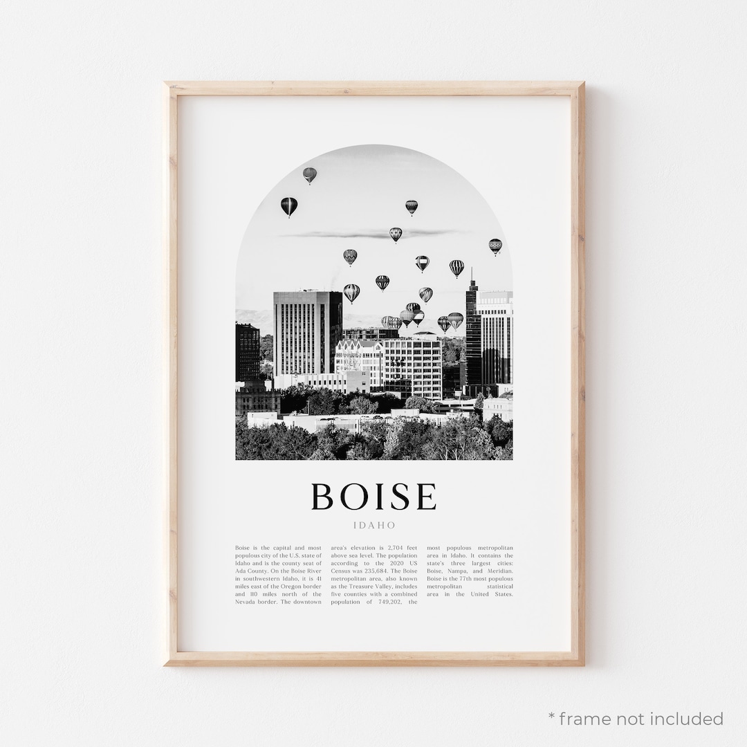 Boise Art Print Boise Poster Boise Photo Boise Wall Art - Etsy