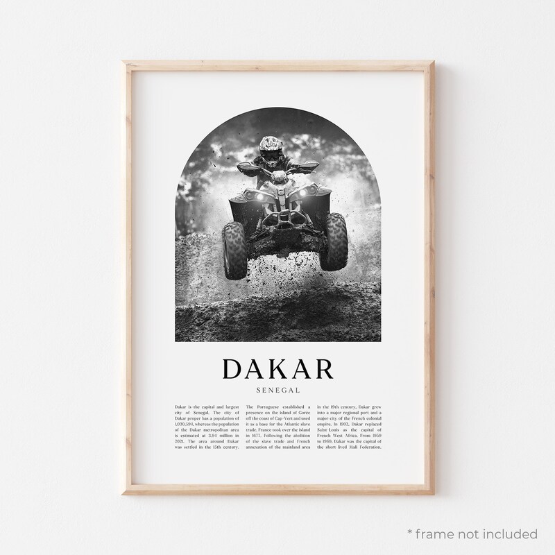 Dakar Poster - Etsy