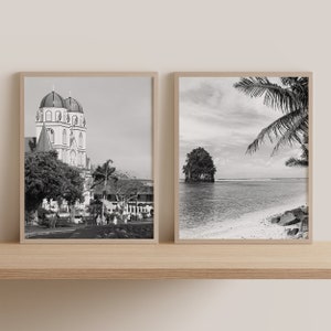 Samoa Gallery Wall Art - Set of 6, Samoa Black and White Photo, Samoa ...