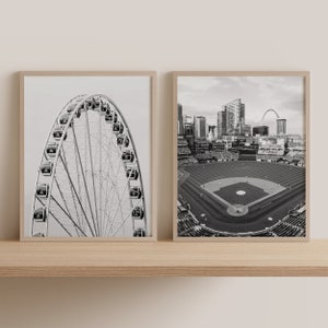 St. Louis Gallery Wall Art - Set of 6, St. Louis Black and White Photo ...