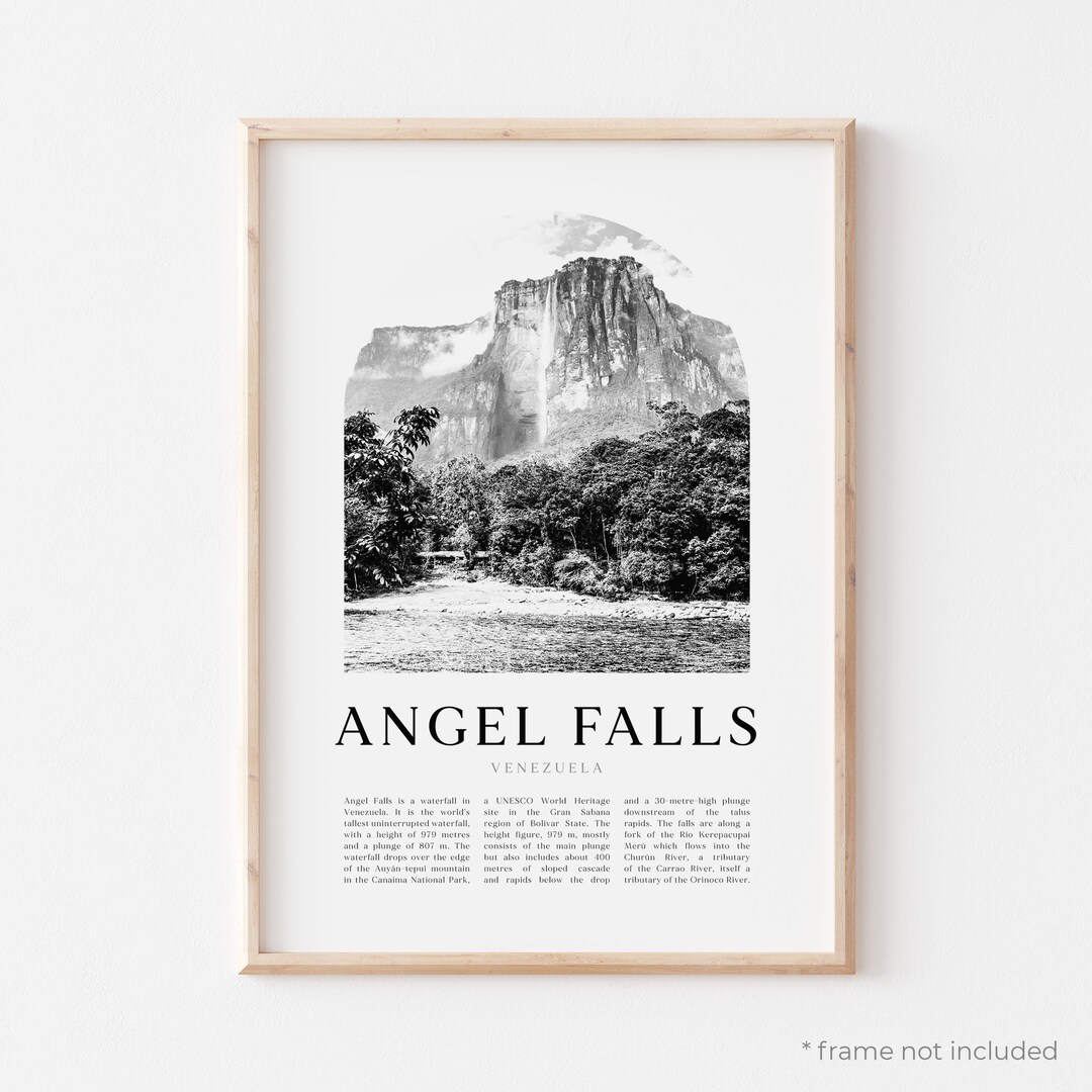 Angel Falls Art Print, Angel Falls Poster, Angel Falls Photo, Angel ...