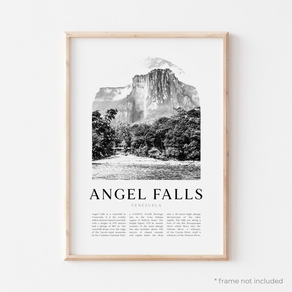 Angel Falls Art Print Angel Falls Poster Angel Falls Photo - Etsy