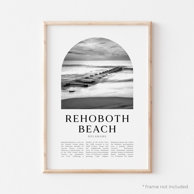 Rehoboth Beach Art Print Rehoboth Beach Poster Rehoboth - Etsy