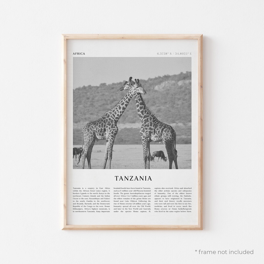 Tanzania Art Print, Tanzania Poster, tanzania Photo, Tanzania Wall Art ...