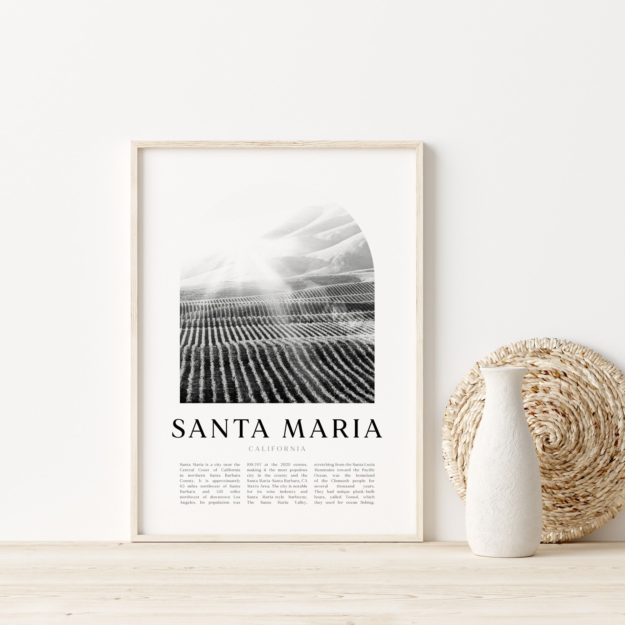 Santa Maria Art Print Santa Maria Poster Santa Maria Photo - Etsy