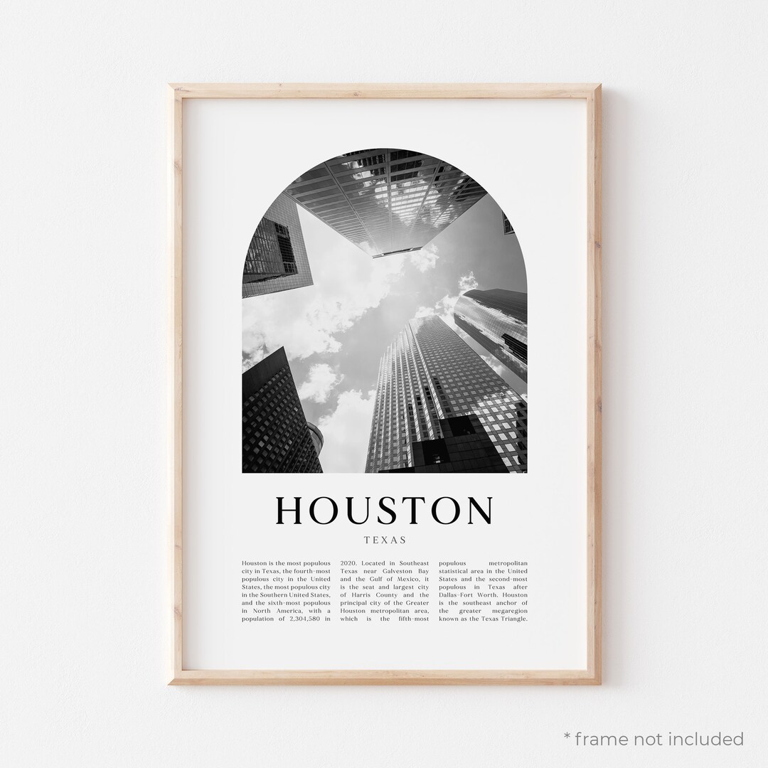 Houston Art Print, Houston Poster, Houston Photo, Houston Wall Art ...