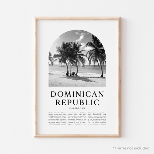 Dominican Republic Travel Poster Home Decor Wall Sizes - Etsy