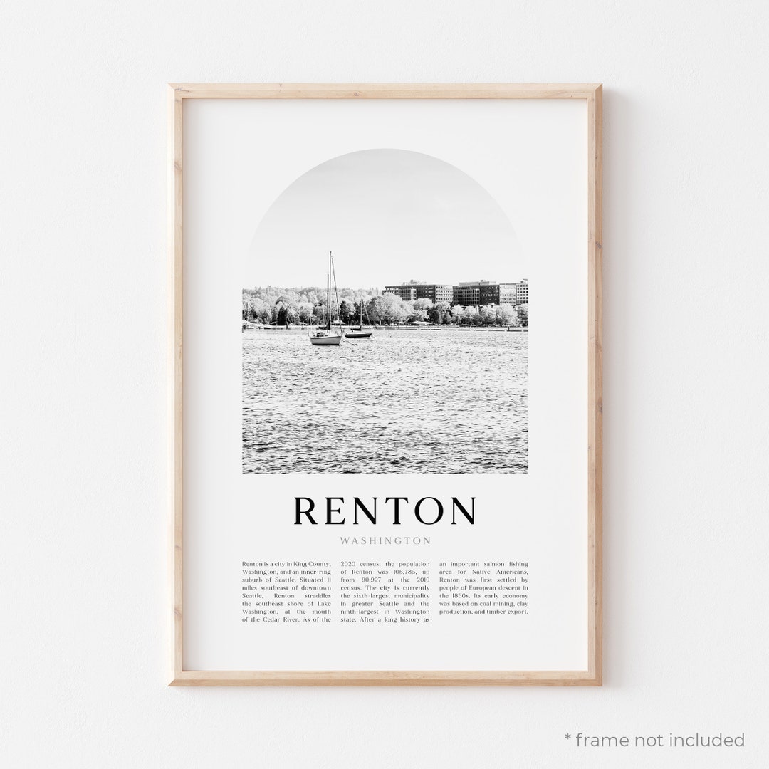 Renton Art Print, Renton Poster, Renton Photo, Renton Wall Art, Renton ...