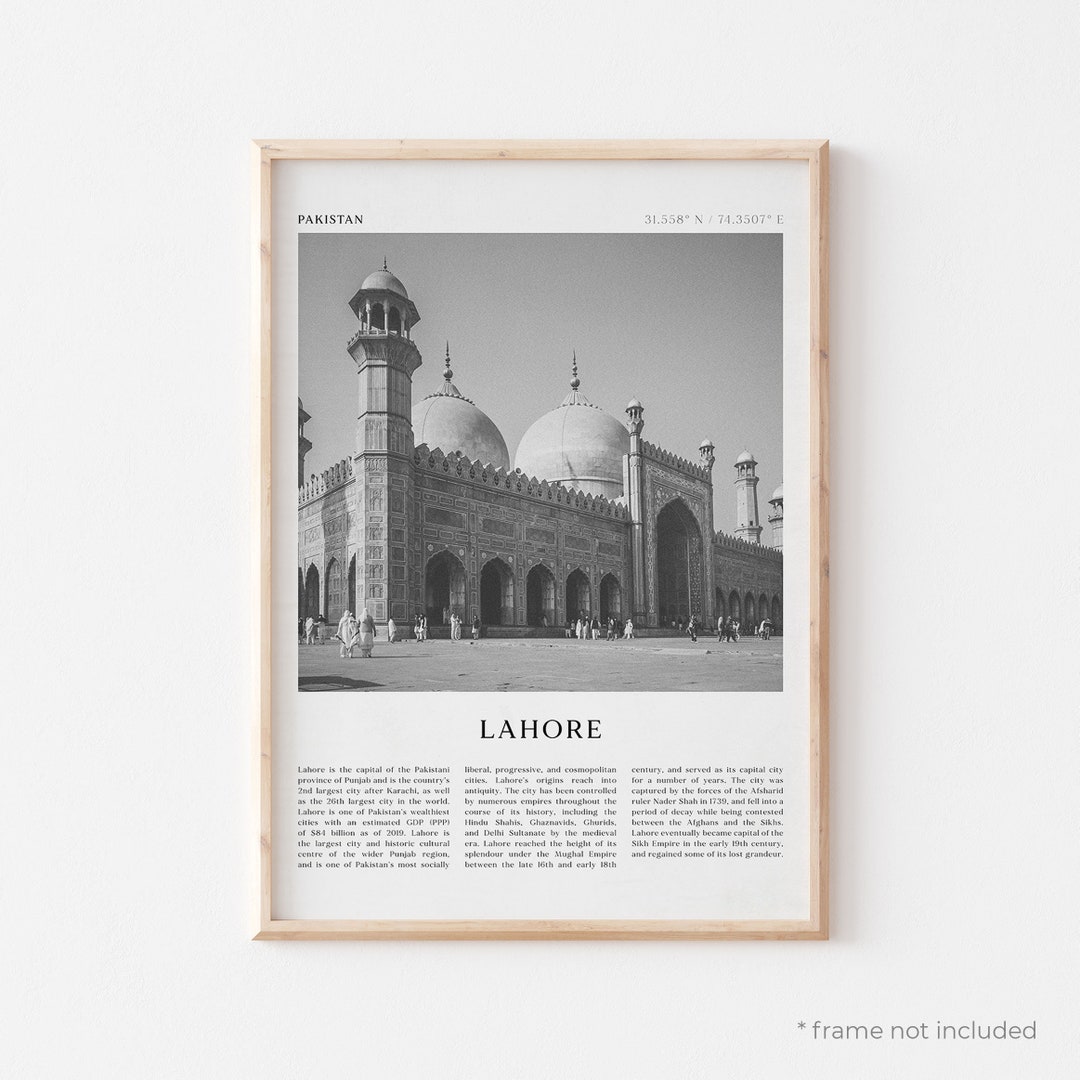 Lahore Art Print, Lahore Poster, Lahore Photo, Lahore Wall Art ...