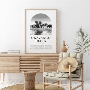 Okavango Delta Art Print, Okavango Delta Poster, Okavango Delta Photo ...