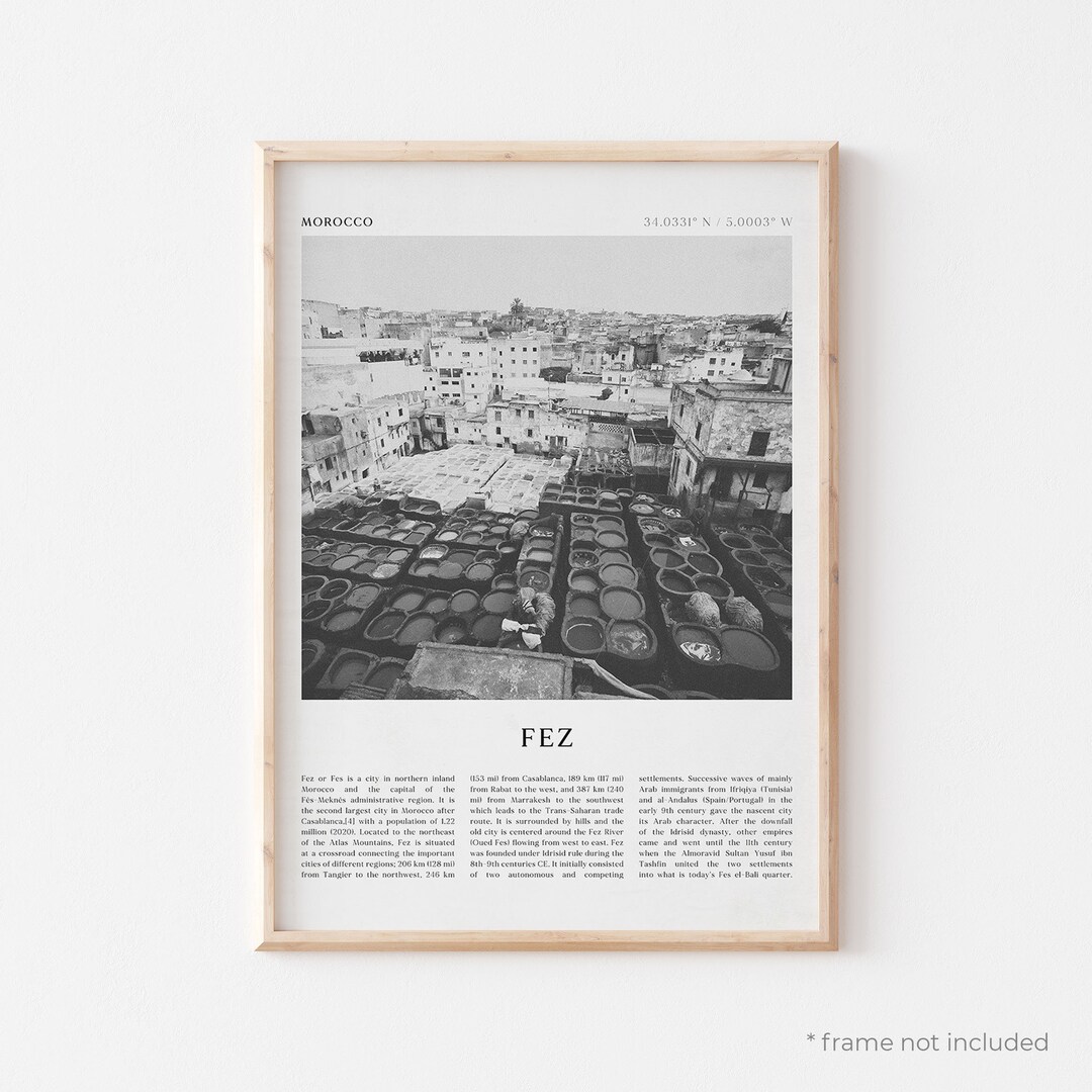 Fès Art Print, Fès Poster, Fès Photo, Fès Wall Art, Morocco, Travel ...