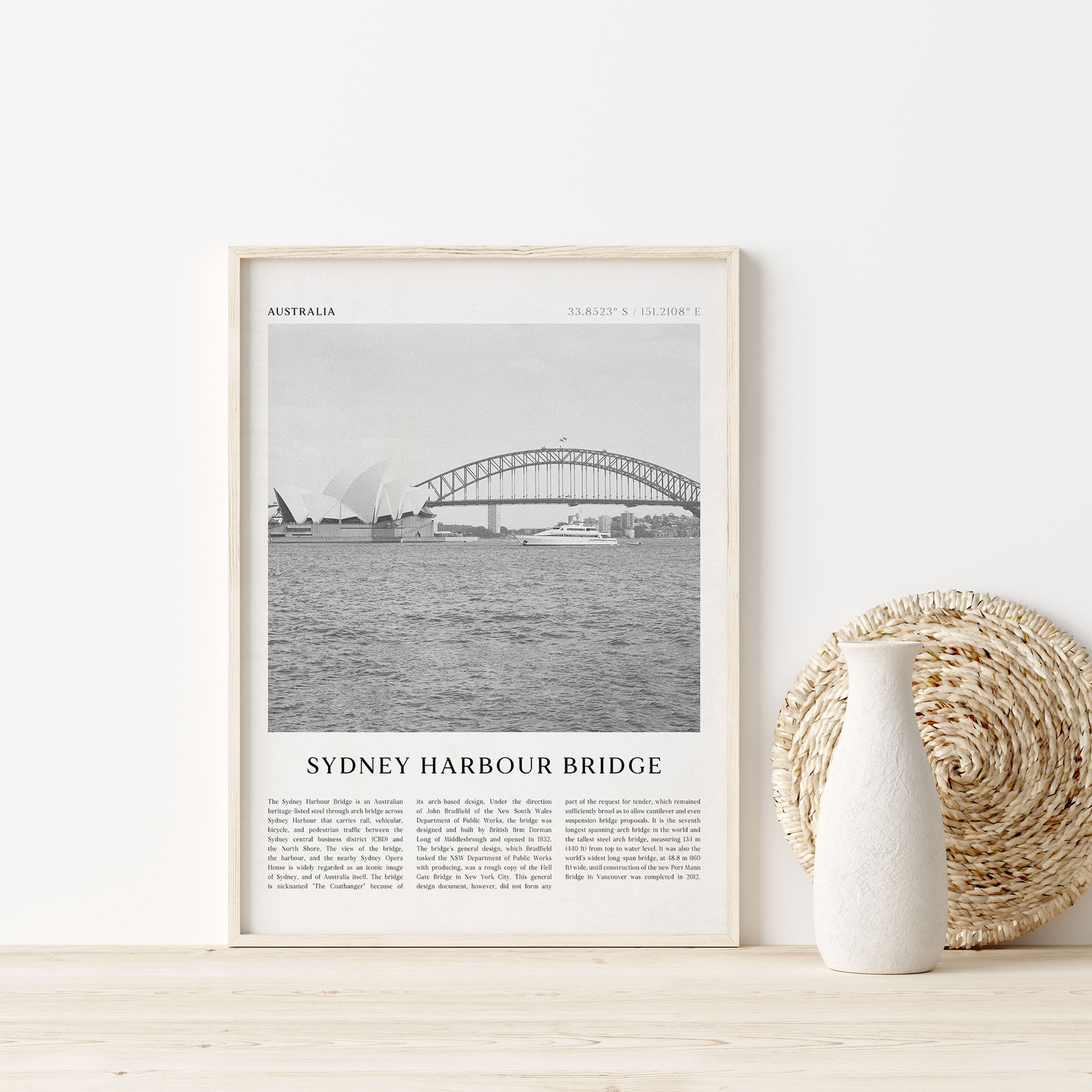 Sydney Harbour Bridge Art Print Sydney Harbour Bridge Poster | Etsy