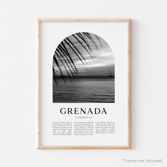 Grenada Art Print Grenada Poster Grenada Photo Grenada Wall - Etsy